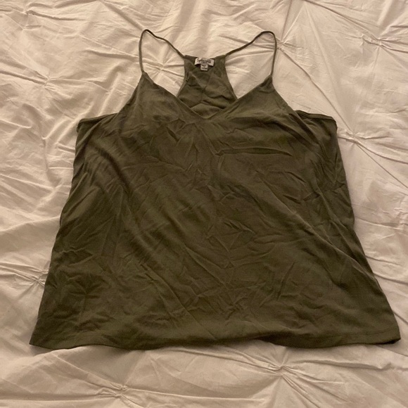 Splendid | Tops | Splendid Size L Green Racer Back Tank | Poshmark